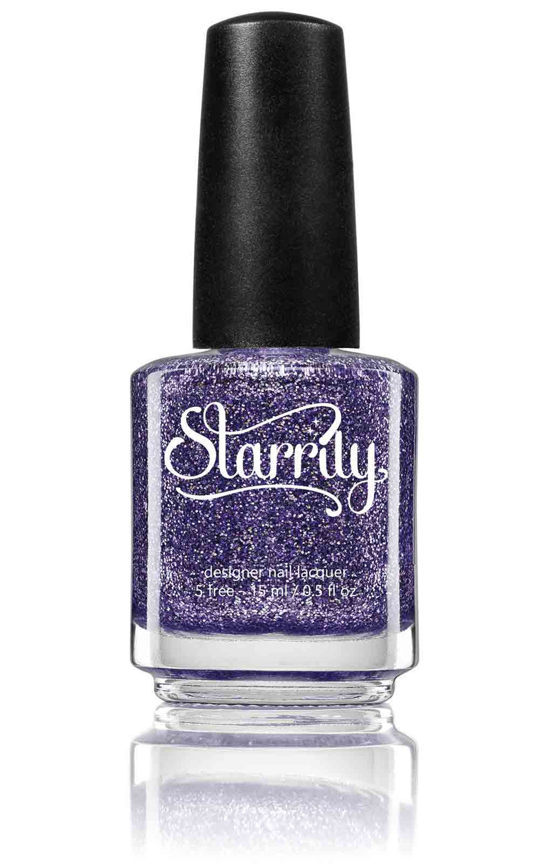 Starrily Damsel - Purple Lilac Glitter Holographic Nail Polish - 15 ml