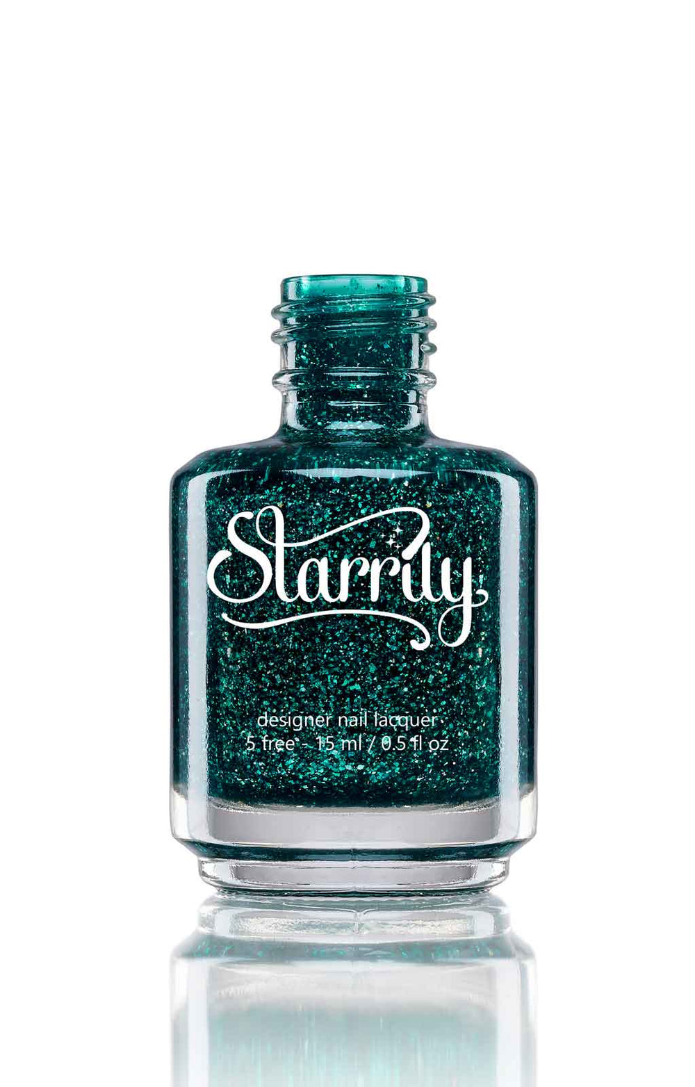 Starrily Everest - Dark Green Holographic Flake Nail Polish - 15 ml