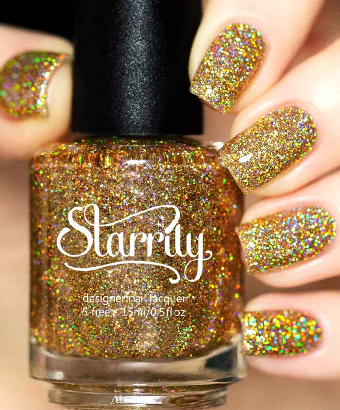 Beautiful Glitter Nail Polish by Starrily | Non Toxic Formula